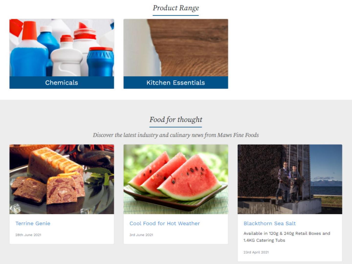 Comtecs - Portfolio - Maws for Fine Foods